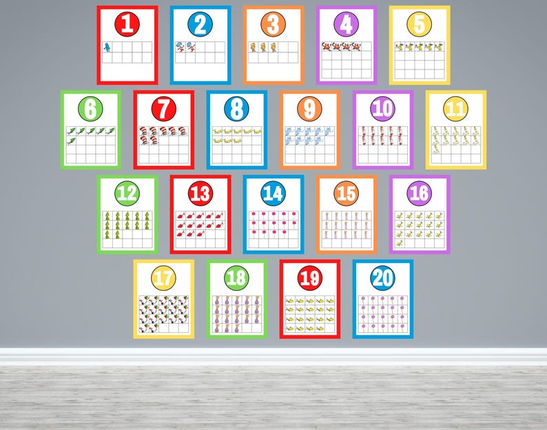 Dr Seuss Classroom Counting| Learn to Count| Dr. Seuss Themed Prints ...