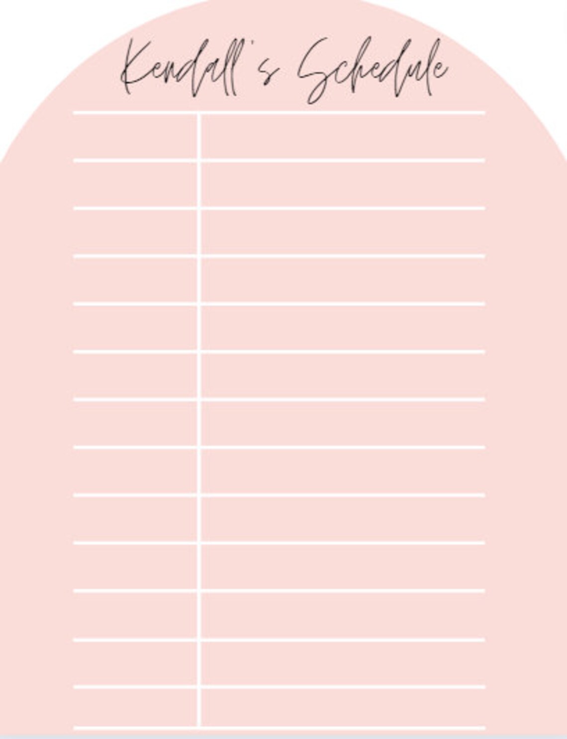 Editable Baby Schedule Template Canva Template Nanny - Etsy