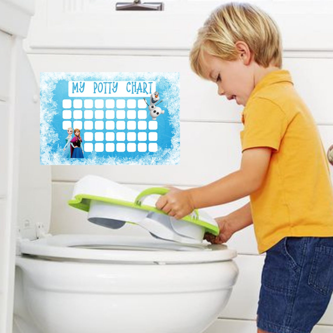 Printable Frozen Potty Training Chart - Toddler Reward Chart - Kids ...
