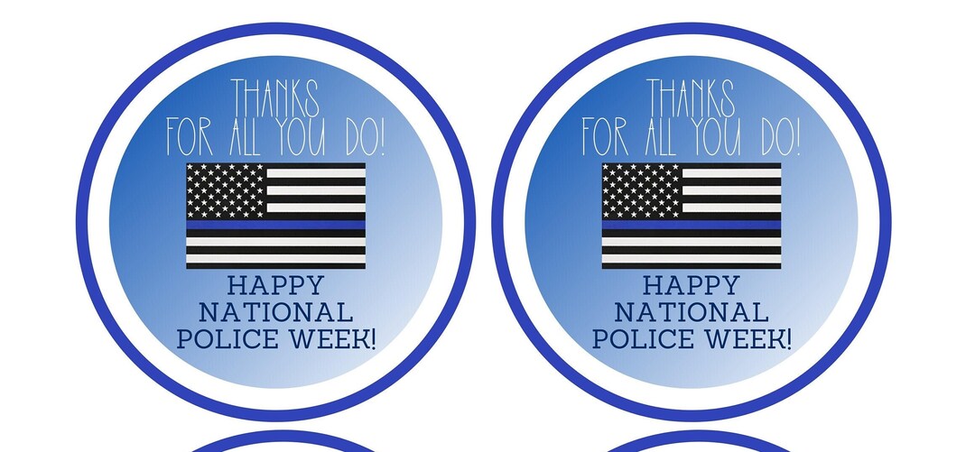 PRINTABLE TAGS - National Police Week - Appreciation Tag, Thank You ...