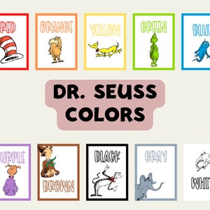 Dr Seuss Classroom COLORS| Learn Your Colors| Dr. Seuss Themed Color ...