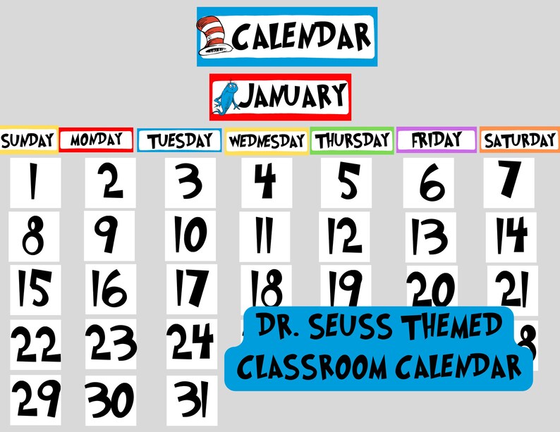 Dr. Seuss CLASSROOM BUNDLE Alphabet Posters learn to Count - Etsy