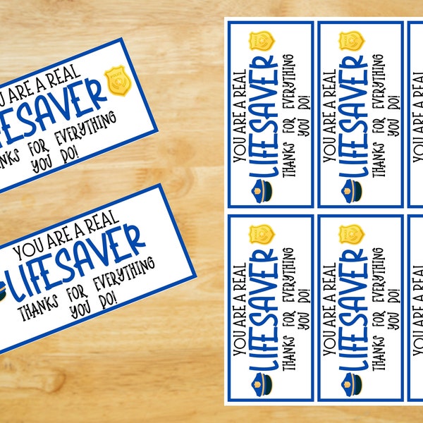 Lifesaver Thank You - Etsy