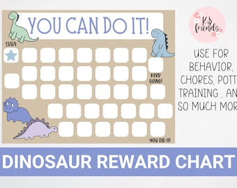 Printable Dinosaur Reward Chart | Dinosaur Kids Behavior Chart ...