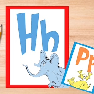 Dr Seuss Alphabet Posters | Learn Your Abc's | Alphabet Learning Signs ...