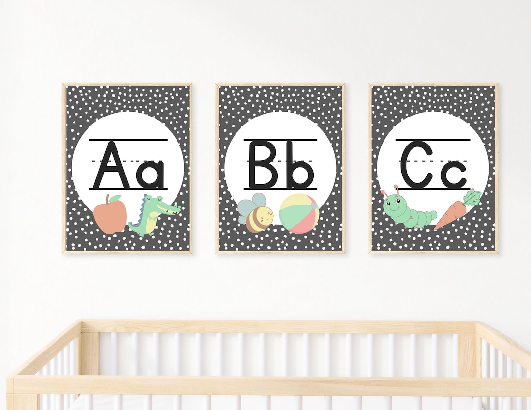 Alphabet Posters for Kids Fun & Educational Learning, Handwriting ...