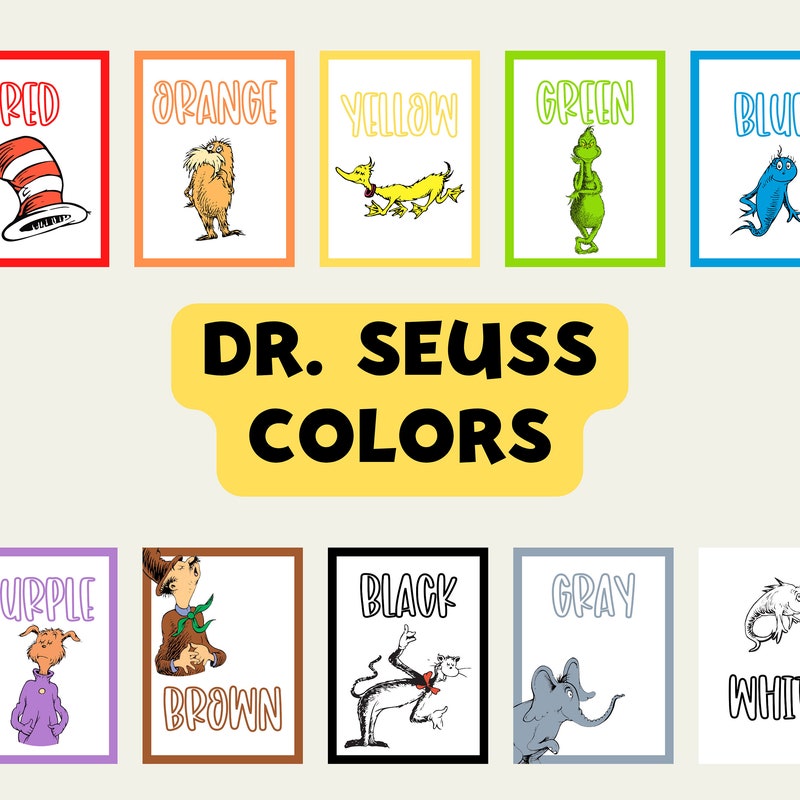Dr Seuss Poster - Etsy