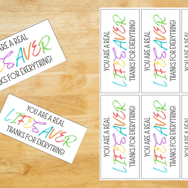 Lifesaver Thank You - Etsy