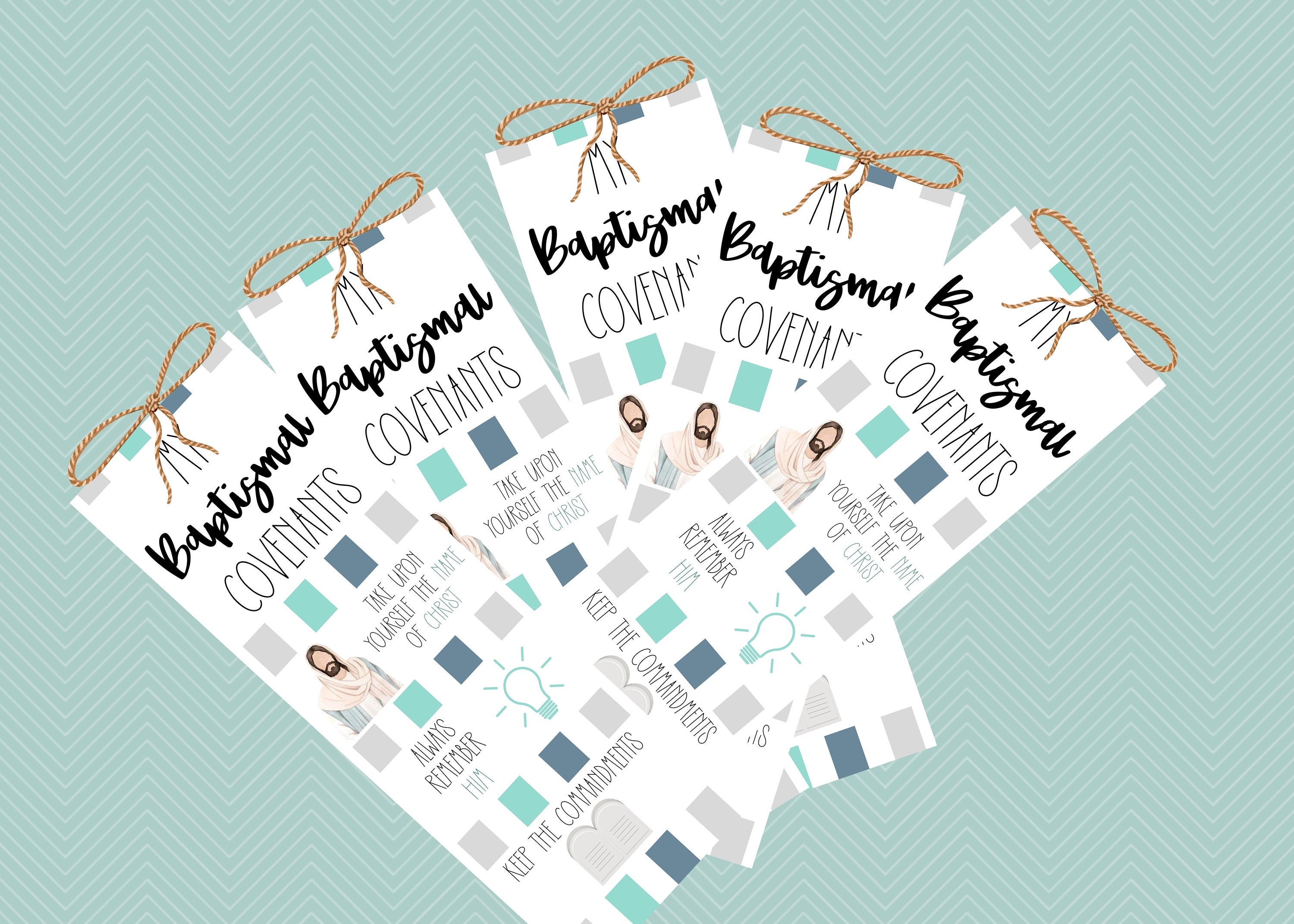 LDS BAPTISM Bookmark Easy Baptism Gift From the Primary - Etsy
