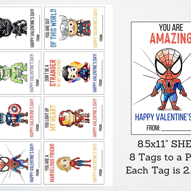 Superhero Cards - Etsy