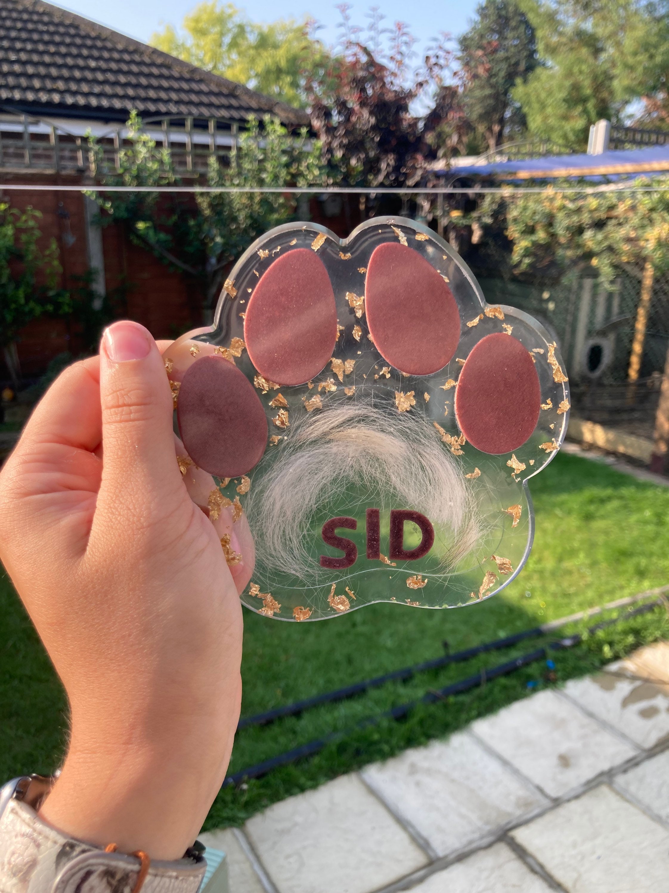 Paw Print Keepsake Coaster | Etsy