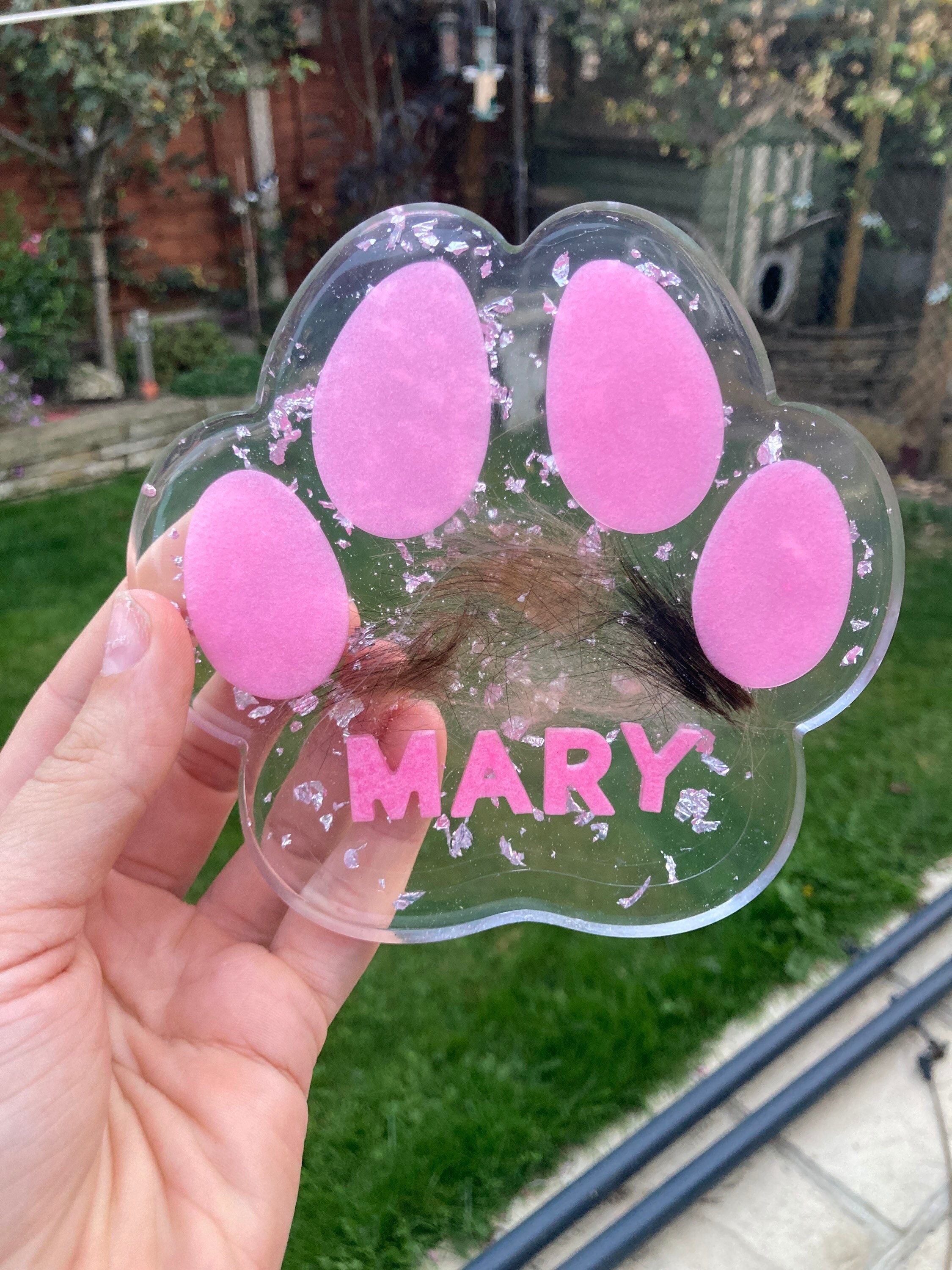 Paw Print Keepsake Coaster | Etsy