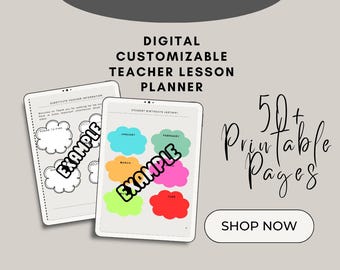 Secondary School Teacher Lesson Planner Combo Pack-customizable - Etsy
