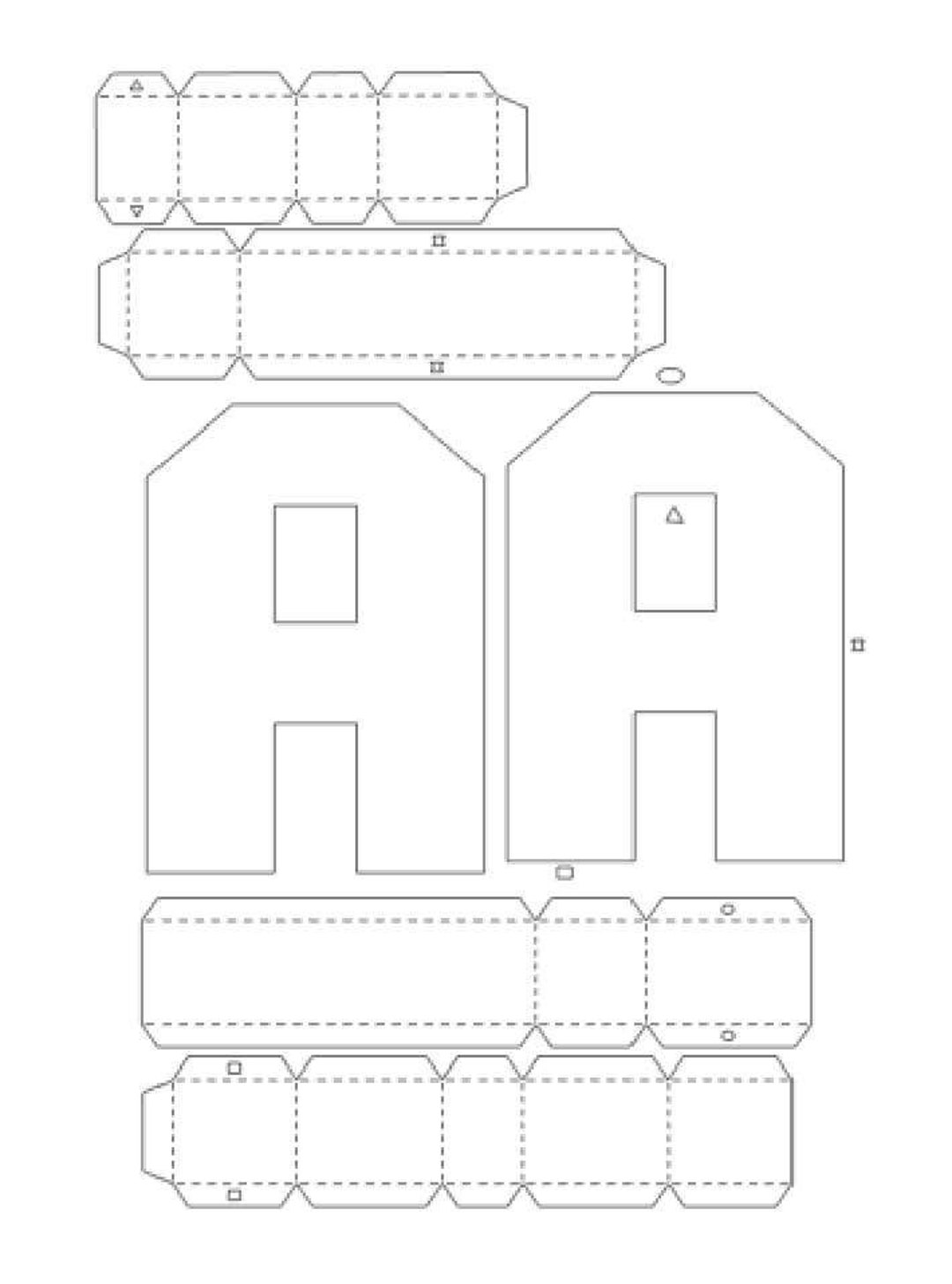 Letras 3d plantillas para armar - Etsy España