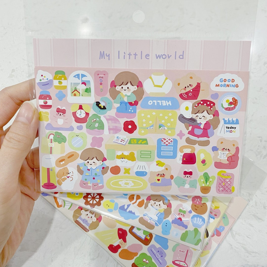 2pc Scenario Sticker Sheet Paper Pvc Journaling Scenery Theme Farm ...