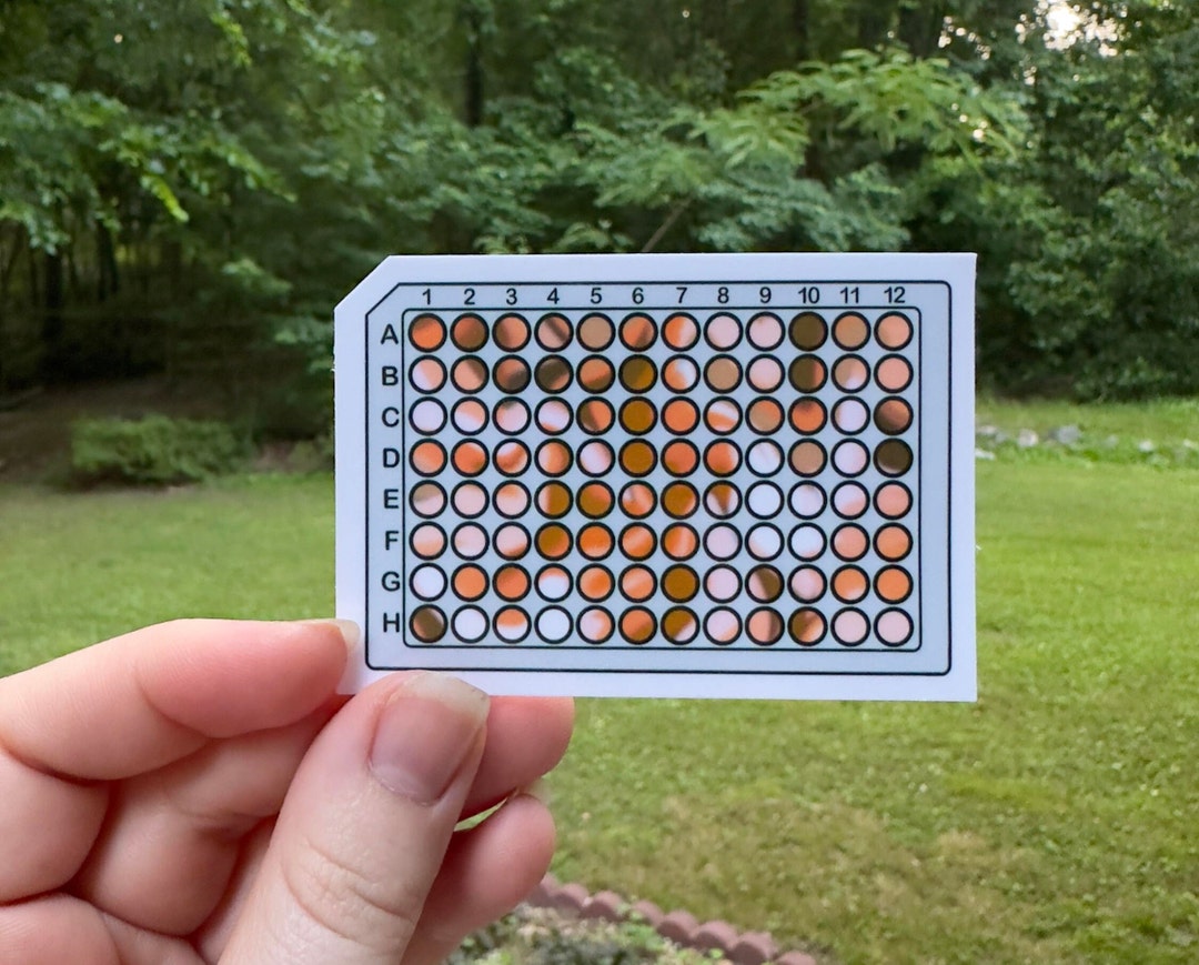 96 Well Culture Plate Sticker | Water-resistant - Etsy