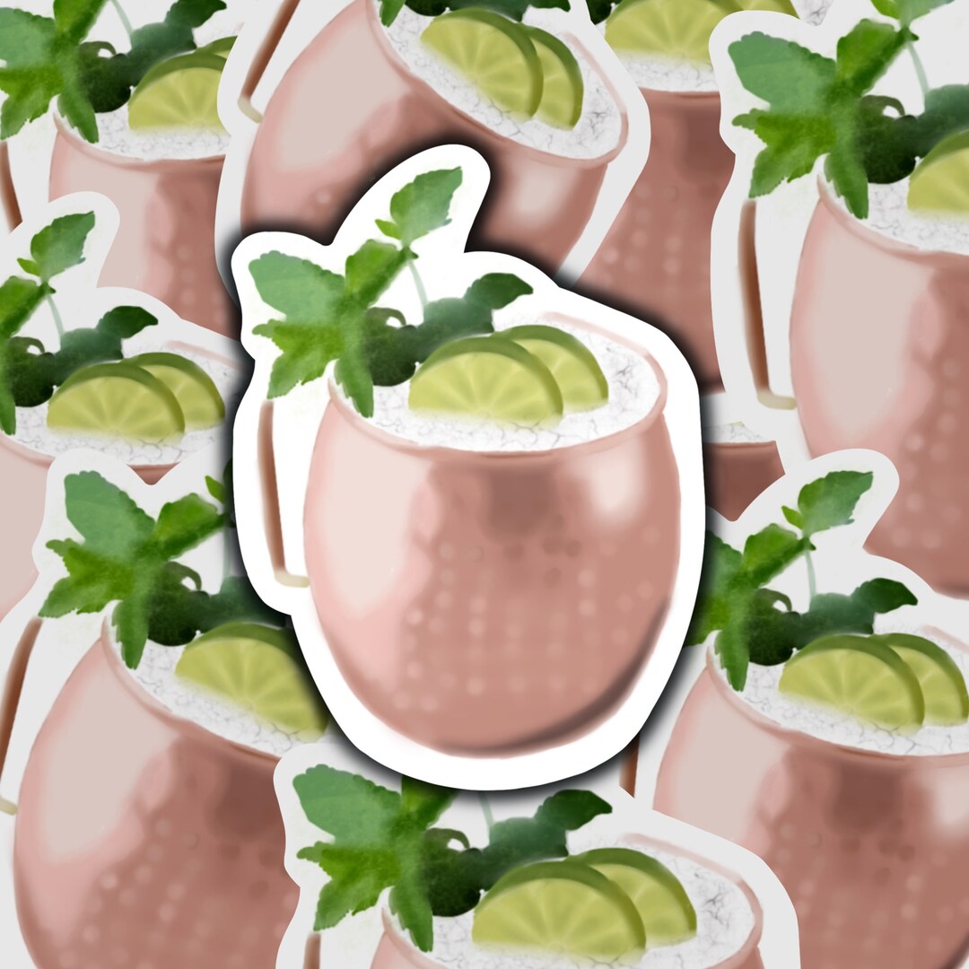 Moscow Mule Sticker Waterproof/dishwasher Safe - Etsy
