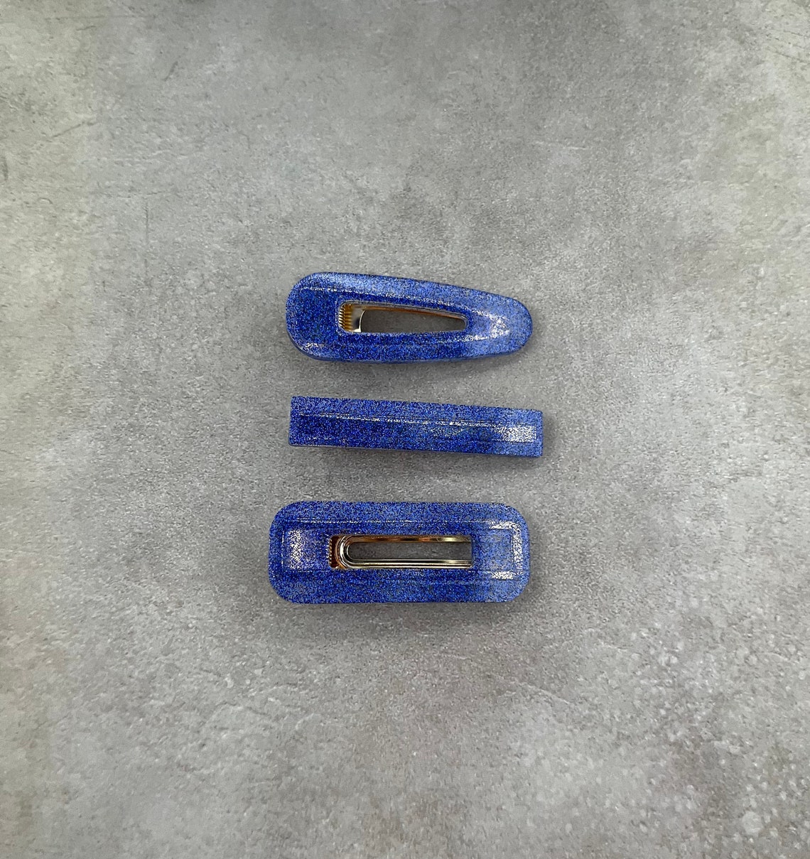 Hair Clips Pack of 3, Hair Barettes Pack of 3, Resin Hair Clips, Resin ...