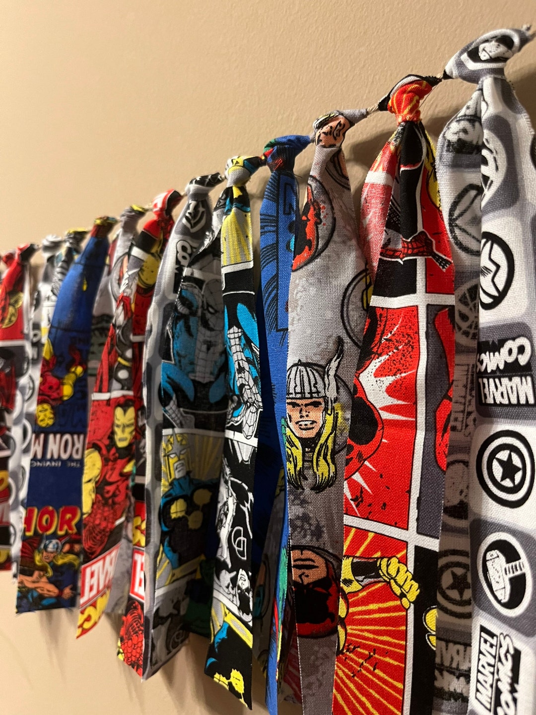 Marvel Fabric Garland, Fabric Garland, Party Decoration, Room ...