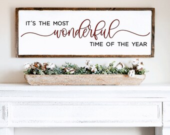 Rustic Holiday Sign | Etsy