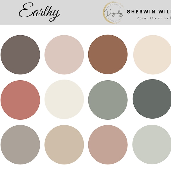 Sherwin Williams Color Palette - Etsy