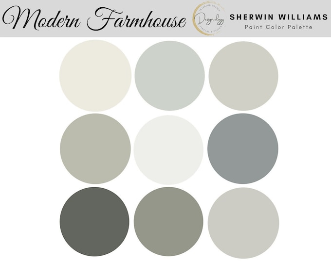 2022 Color of the Year Paint Color Scheme, Premade Paint Palette ...
