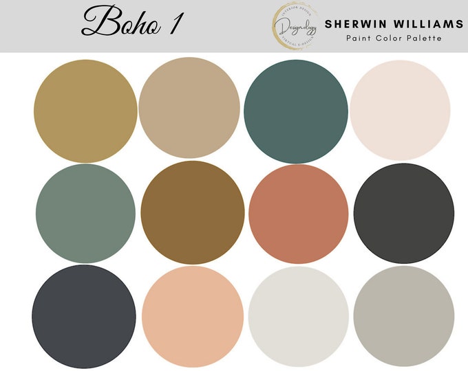 2022 Color of the Year Paint Color Scheme, Premade Paint Palette ...