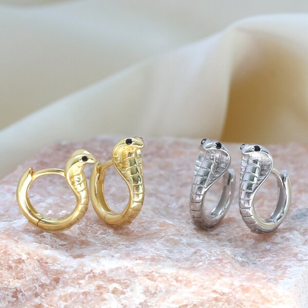 Gold Snake Earrings - Etsy