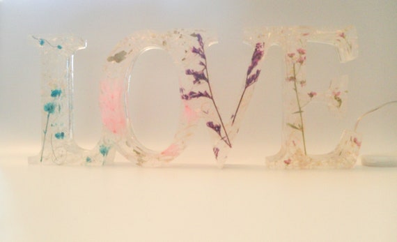 Resin Love Sign | Etsy