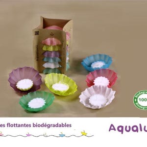 Small Floating Water Candles Lanterns Biodegradable Box of 6 / Petites ...