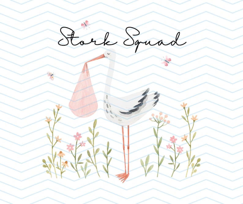 Stork Squad PNG File, Labor and Delivery Nurse, Dtf, Nursing File ...