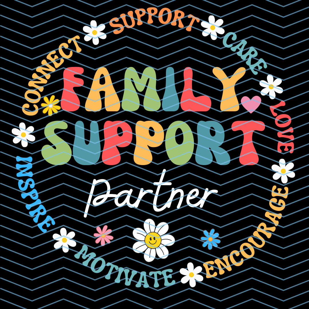 FAMILY SUPPORT PARTNER, Png File, Dtf, Tshirt Design, Mental Health ...