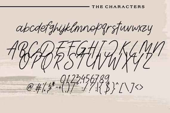 Art & Collectibles Handwriting Font Signature Font Script Font ...