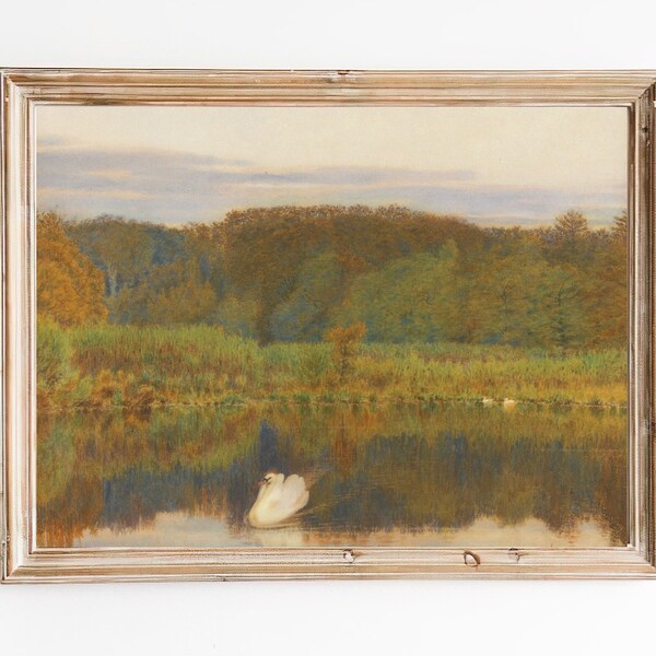 Swan Painting - Etsy