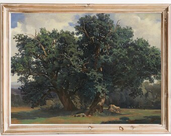 Oak Tree Painting | Etsy