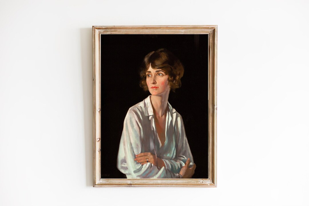 William Orpen Lady Marriott Portrait Print - Restored Vintage Artwork ...