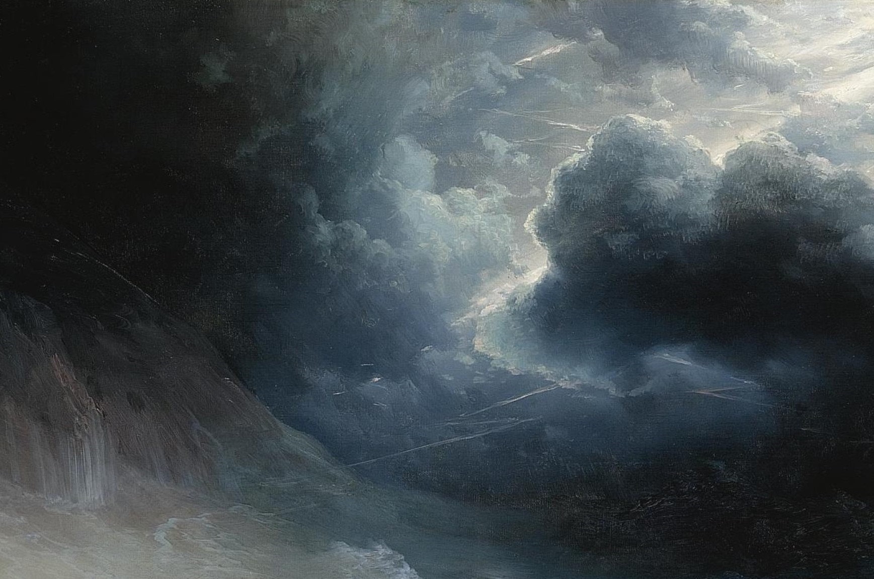 FREE SHIPPING Ocean Storm Painting Rowing in the Rough - Etsy