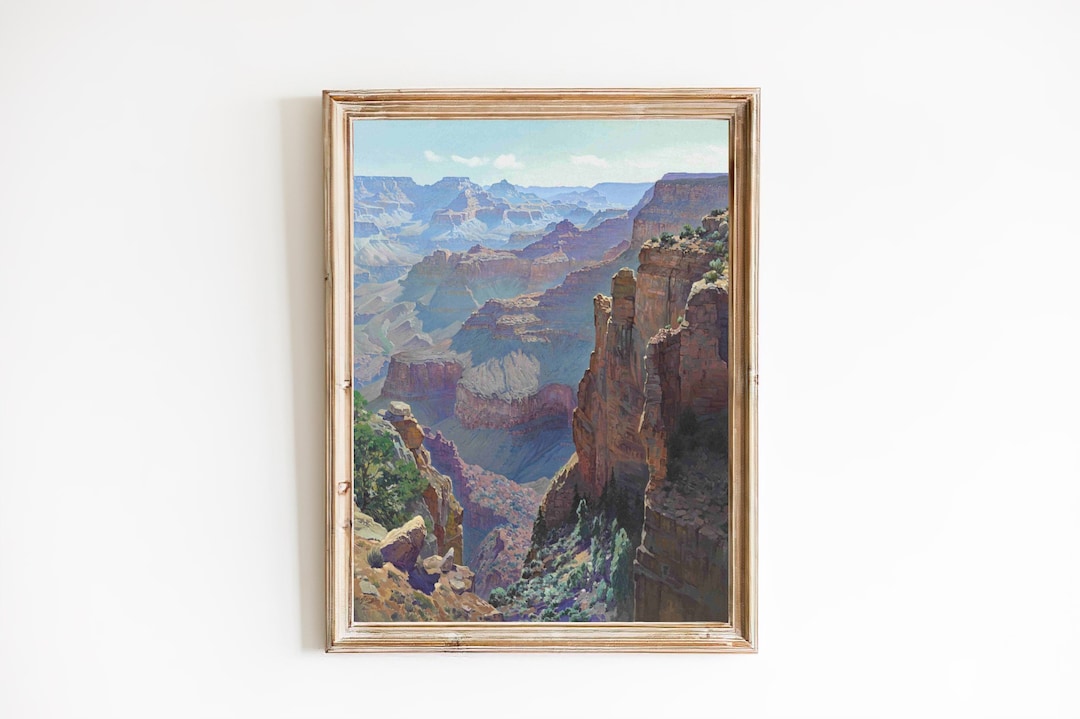 FREE SHIPPING - Red Rocks of Arizona Vintage Art Print - Grand Canyon ...