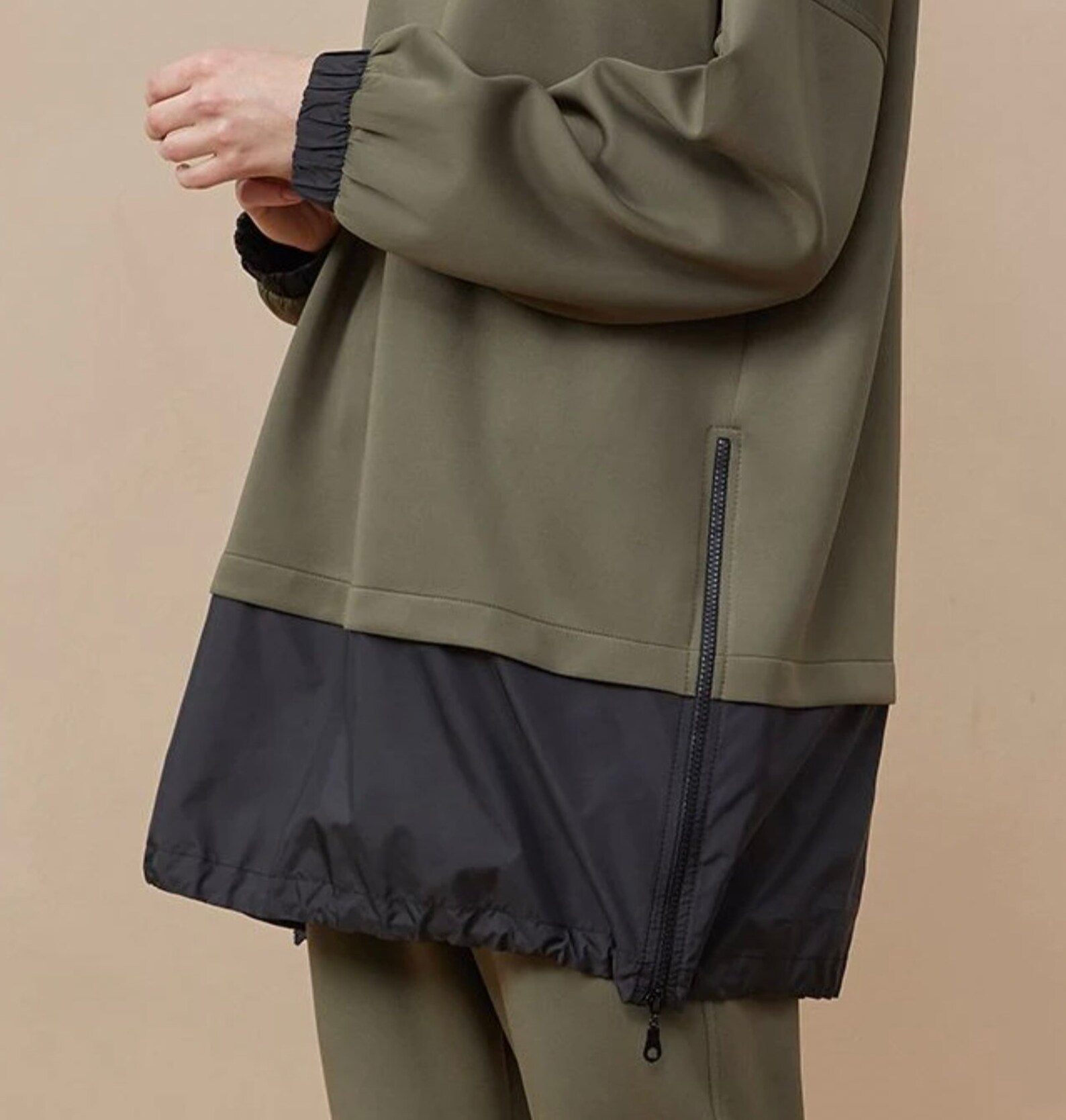 Khaki Black Sweatshirt and Pants Set Matching Sweatsuit Top - Etsy