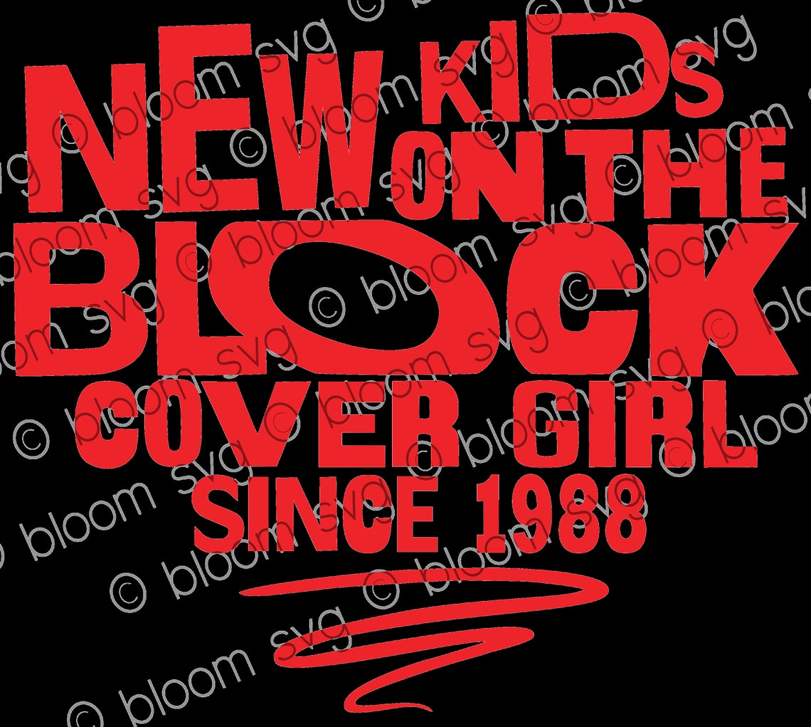 NKOTB Cover Girl Heart 1988 SVG PNG Cricut Silhouette File - Etsy