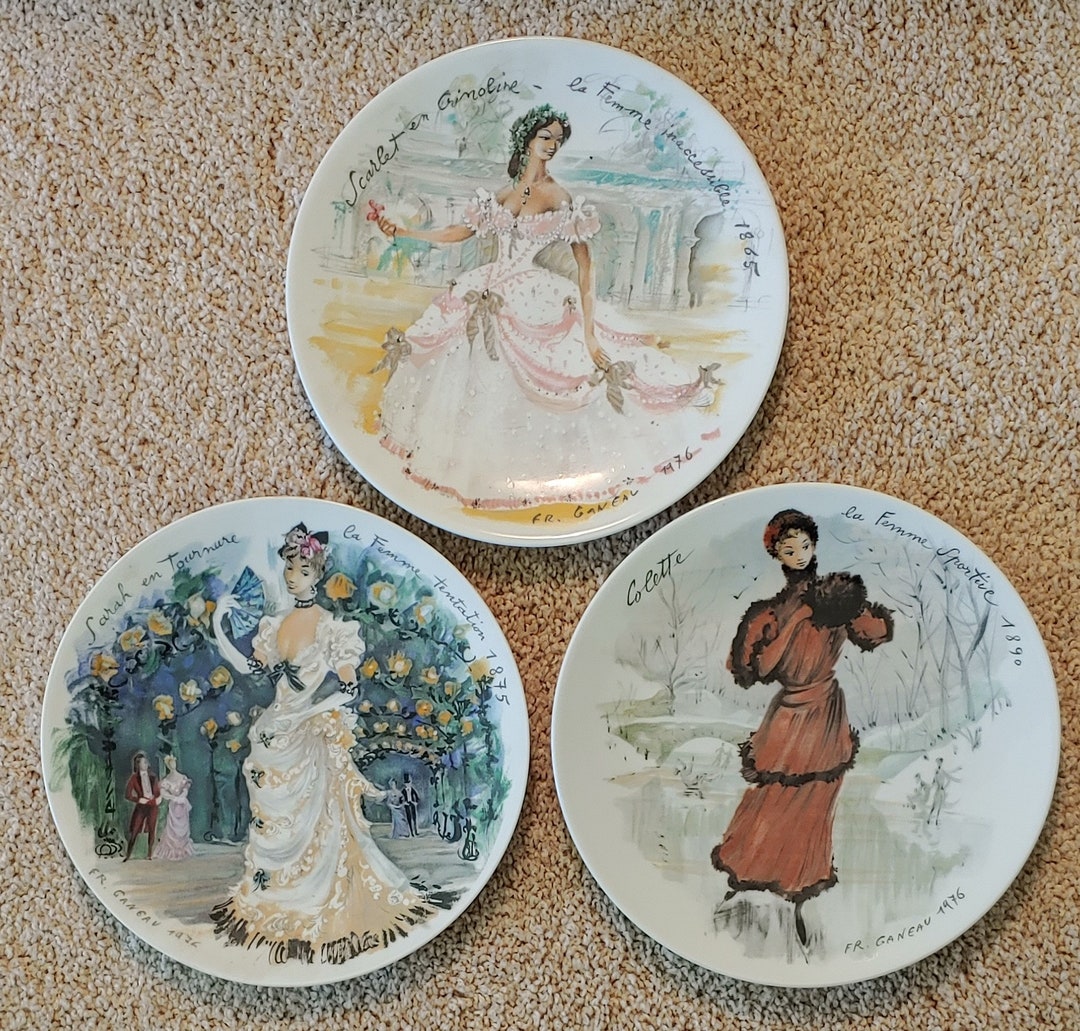 Women of the Century Plates: (please See Description.) Scarlet En ...