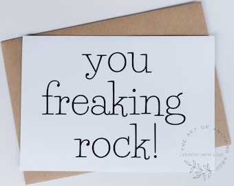 You Freaking Rock - Etsy