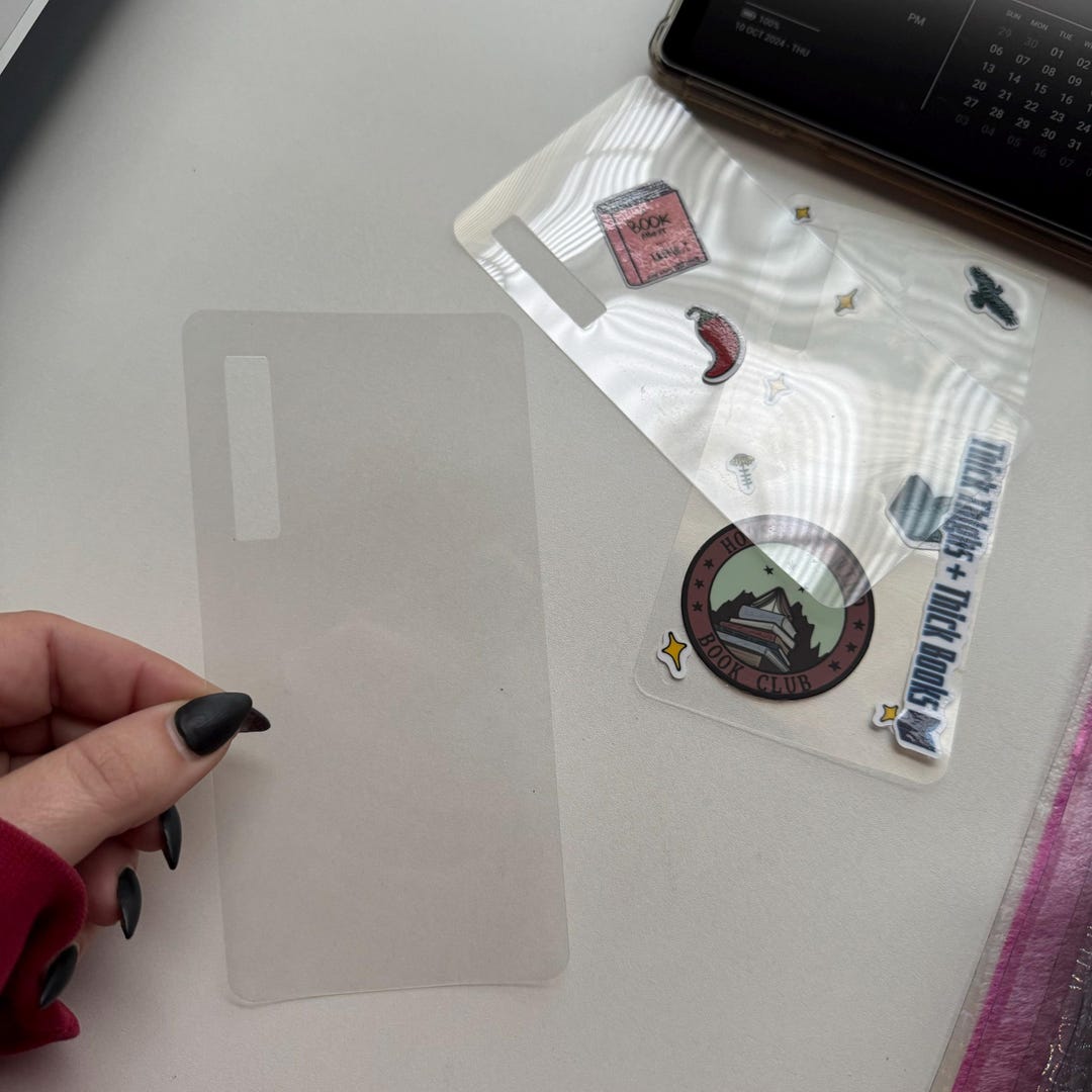 Clear Plastic Inserts for Onyx Boox Palma - for Adding Stickers Under a ...