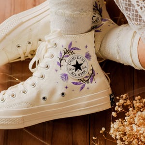 Embroidered Converse, Rep Snake Embroidered Shoes Custom, Snake ...