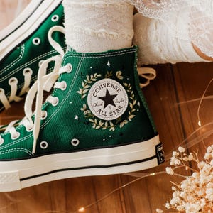 Custom Embroidered Converse High Tops, Witch Frog Embroidered Shoes ...