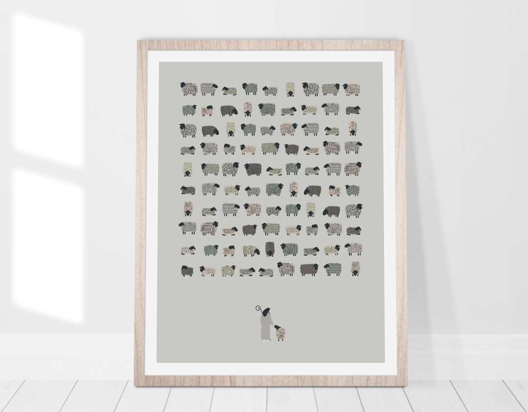 Jesus Leaves the 99 Sheep, Parable of the Good Shepherd, Lost Sheep ...