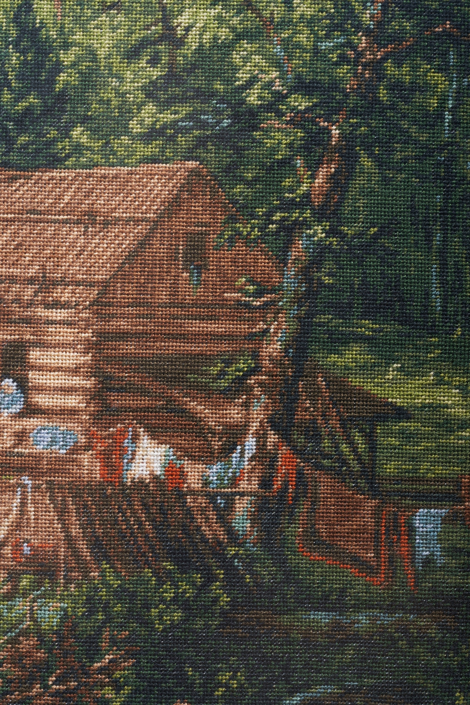 Nature-inspired Hand Embroidery Painting Framed in the Middle of Nature ...