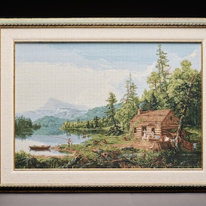 Nature-inspired Hand Embroidery Painting - Framed "in the Middle of ...
