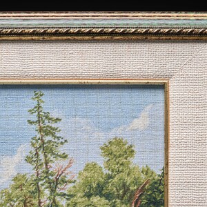 Nature-inspired Hand Embroidery Painting - Framed "in the Middle of ...