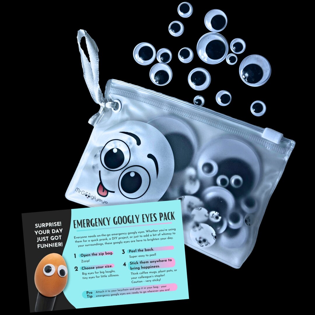 Emergency Googly Eyes Pack Personalized Message Funny Gift Ideas for ...